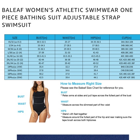 Baleaf | Swim | Baleaf Blue White Colorblock Athletic Swimsuit | Poshmark